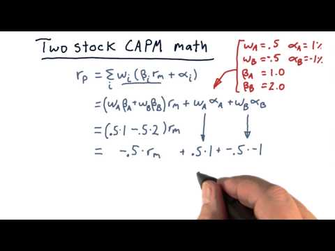 Learn Two stock CAPM math - Mind Luster