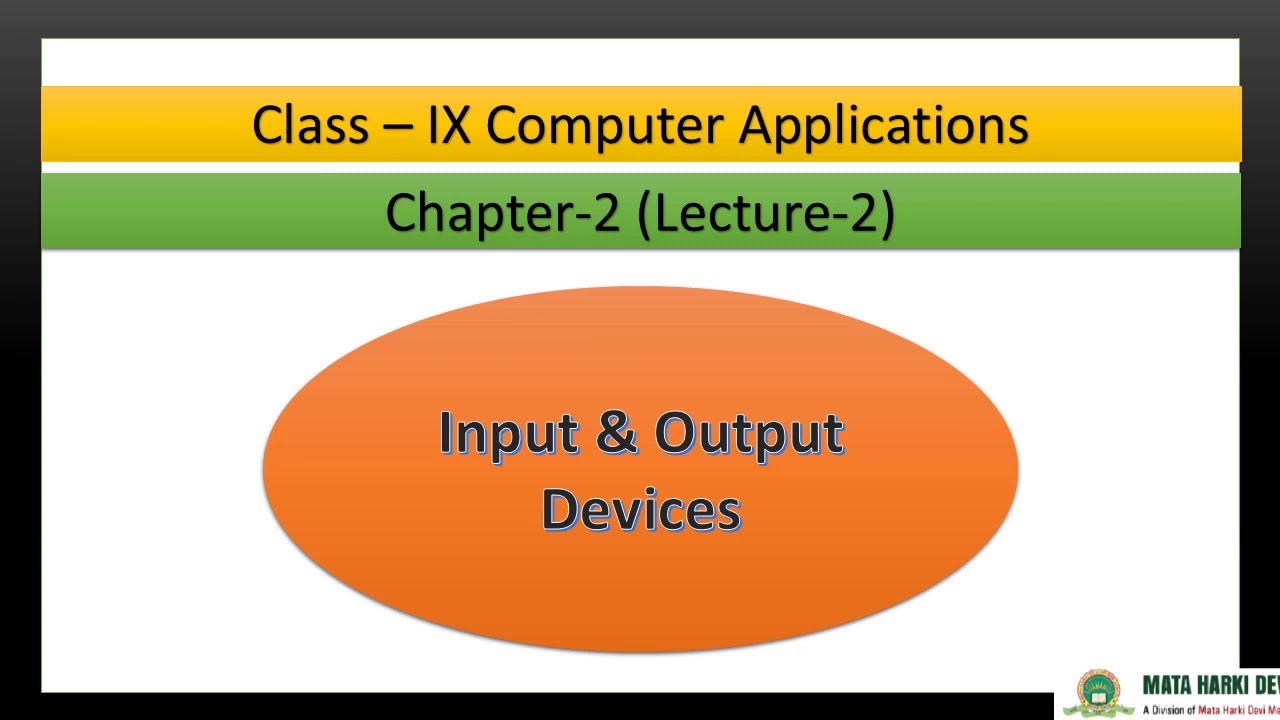 Class-9 | Computer Applications |  Ch-2 | Input and Output Devices | Part-2 | Mhdodhan
