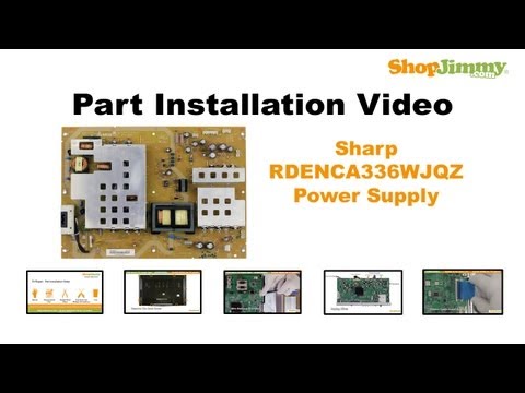 LCD TV REPAIR TV WILL NOT TURN ON - Sharp TV Power Supply Board Replacement Models LC-46 LC-52 LC-C