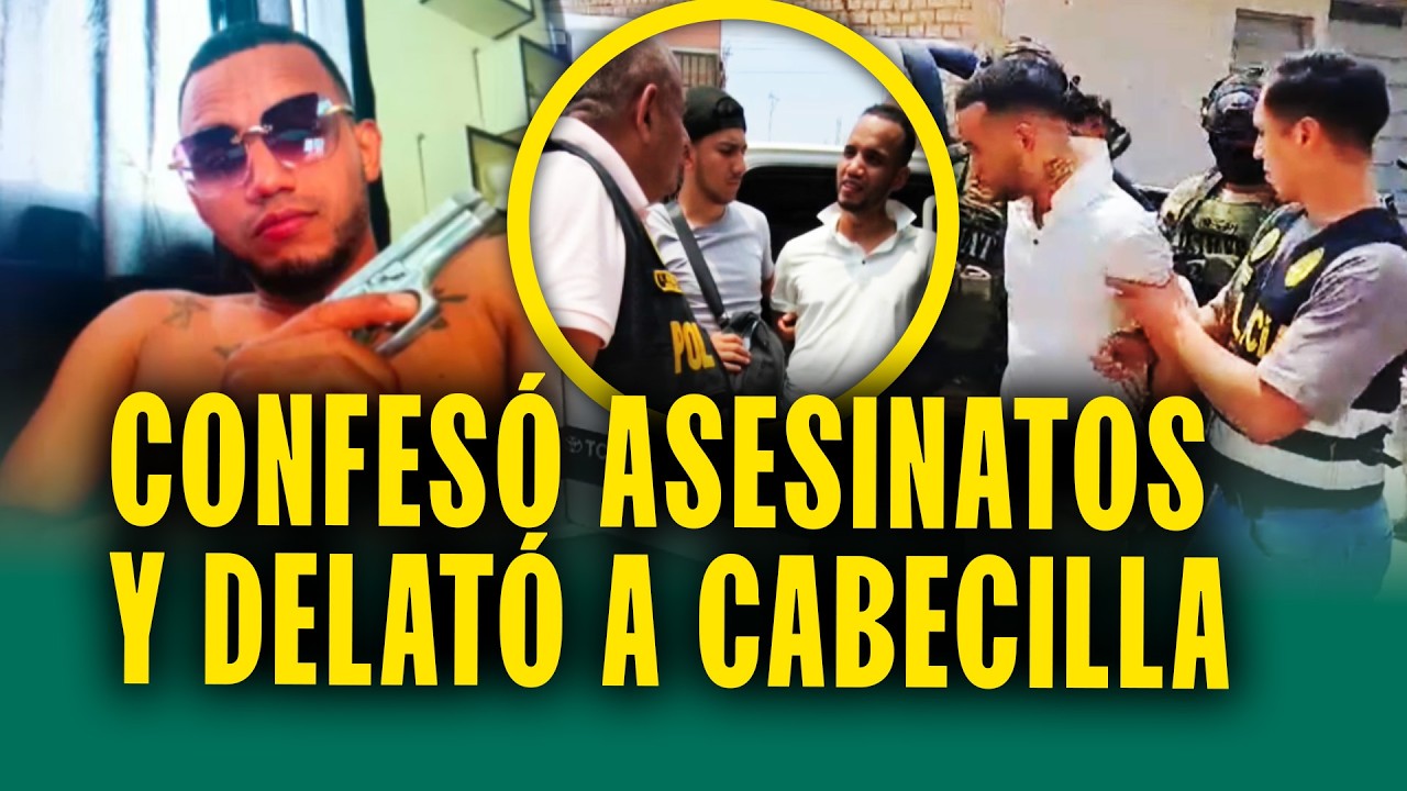 Sicario pertenecería a cuatro bandas criminales: Así confesó crímenes frente a la Policía