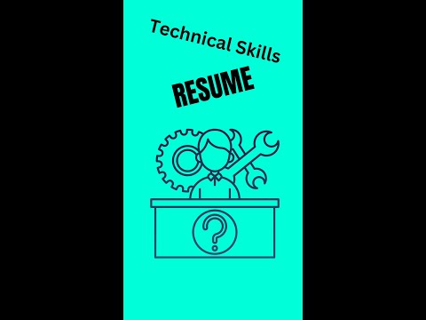 Examples of Technical Skills for resume #shorts #cv #resume #technicalskills #professionalresume