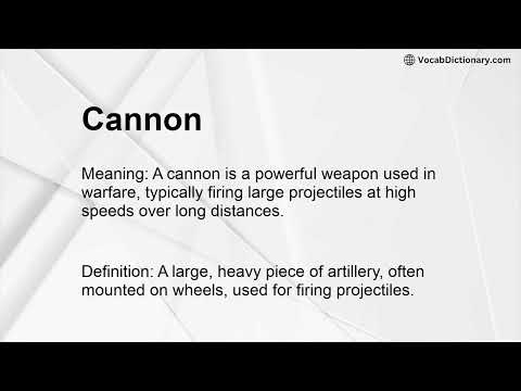 Cannon Meaning