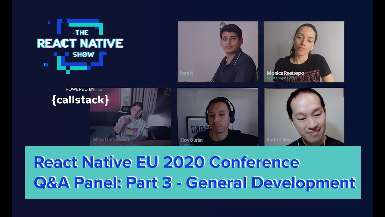 React Native - Best Practices | React Native EU 2020 Conference Q&A Panel