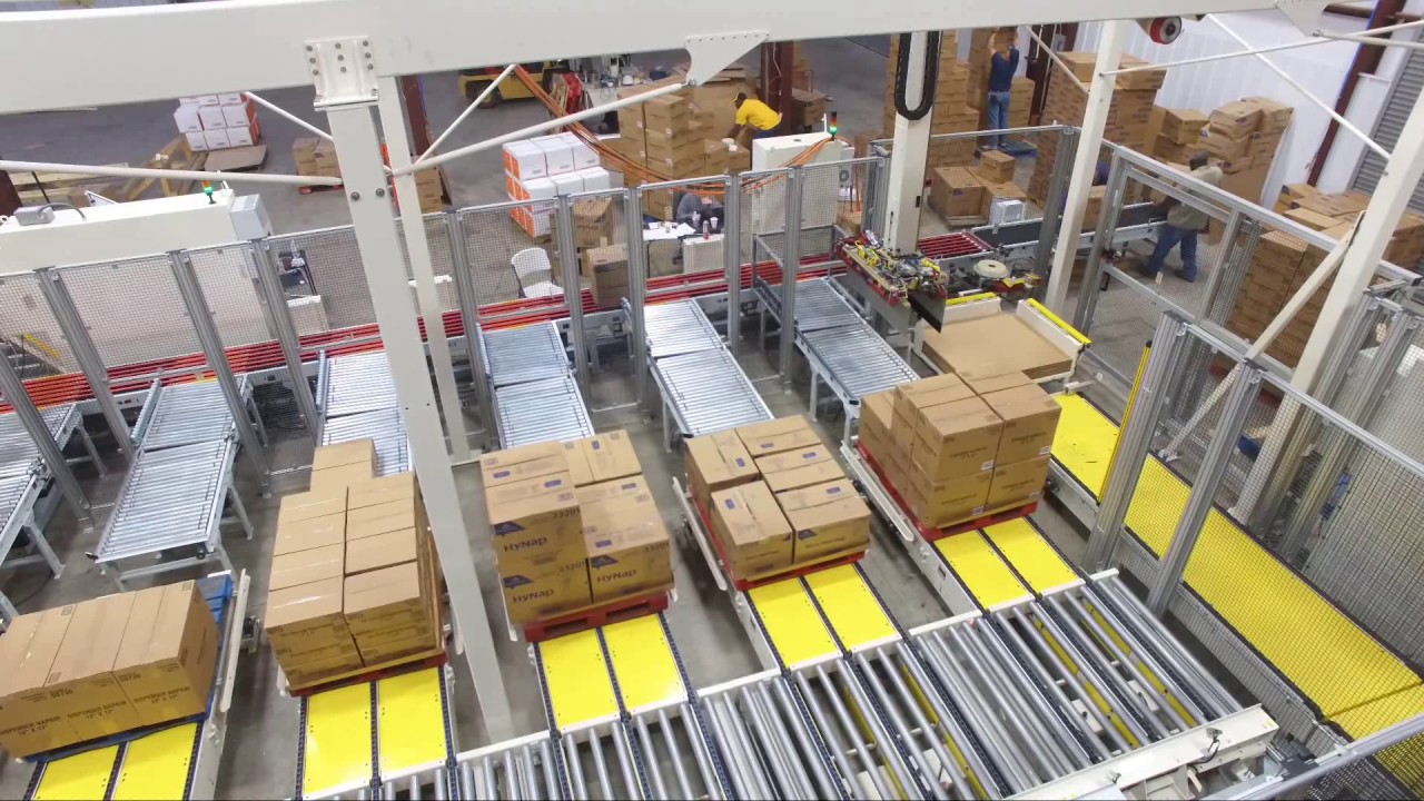 Gantry Package Palletizing / Sortation System by Sage Automation