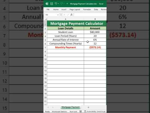 Mortgage Payments Calculator in Excel