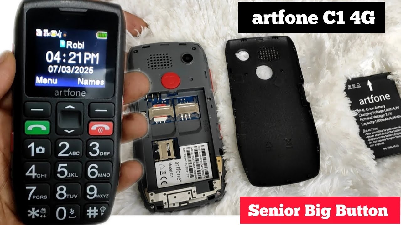 Artfone C1. Big Button Phone. Senior Citizen mobile Phone 4G