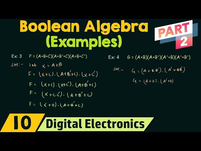 Understanding Boolean Algebra Through Practical Examples and Theorems ...