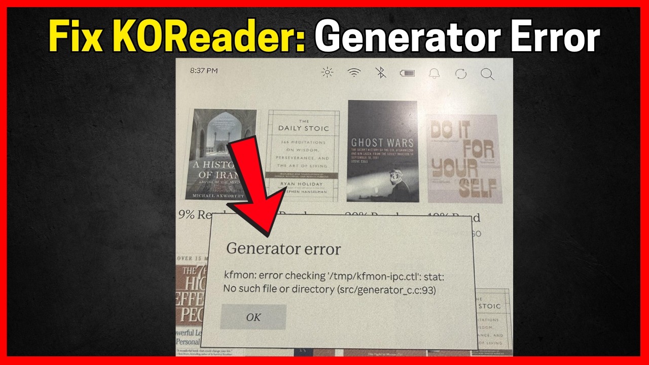 Fix KOReader: Generator Error