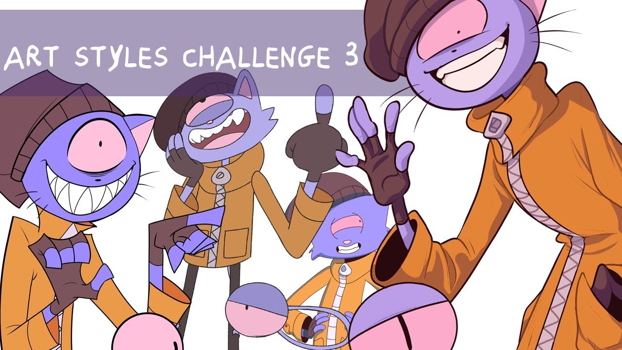 6 art styles challenge