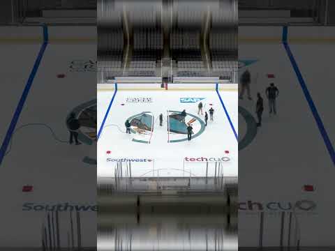 SAP Center Ice Install #hockey #gosharks #nhl #sanjosesharks