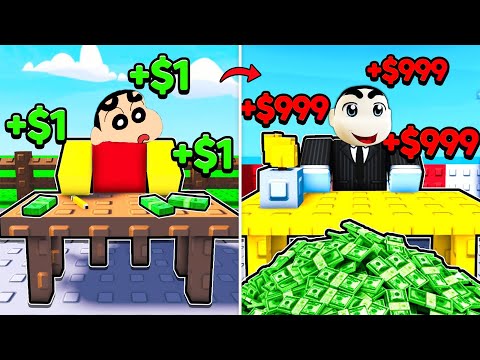 GROW to become a BUSINESS TYCOON in ROBLOX EMPIRE with FRANKLIN and SHINCHAN