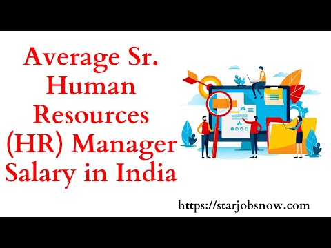 Average Sr Human Resources HR Manager Salary in India