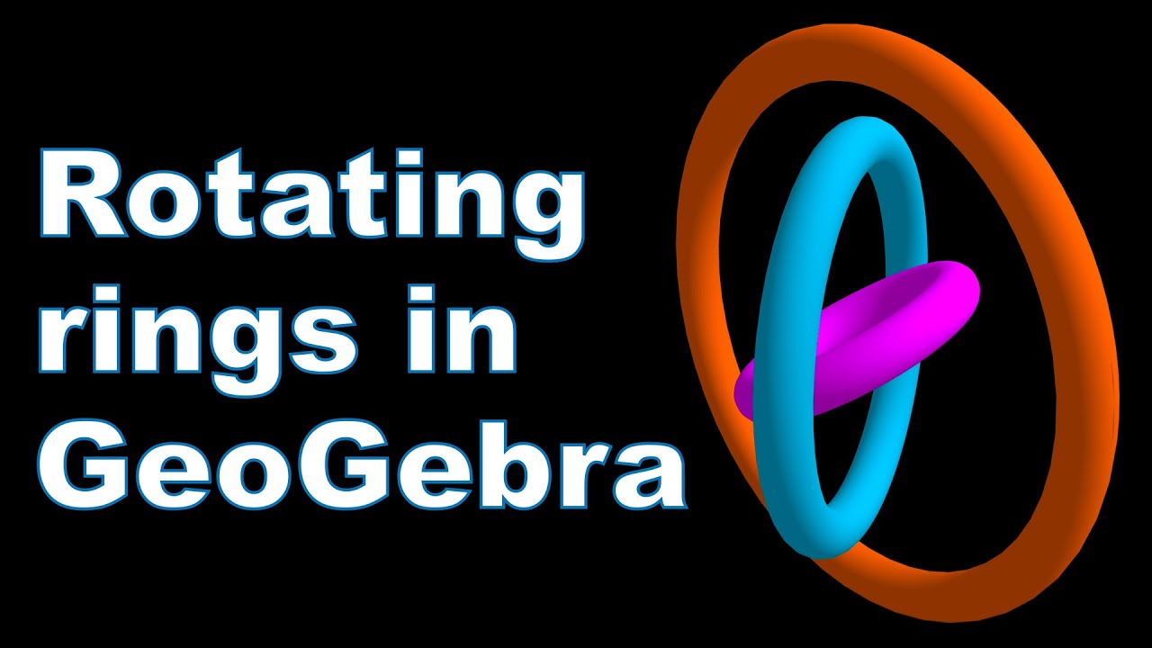 How to create 3D rotating rings in GeoGebra