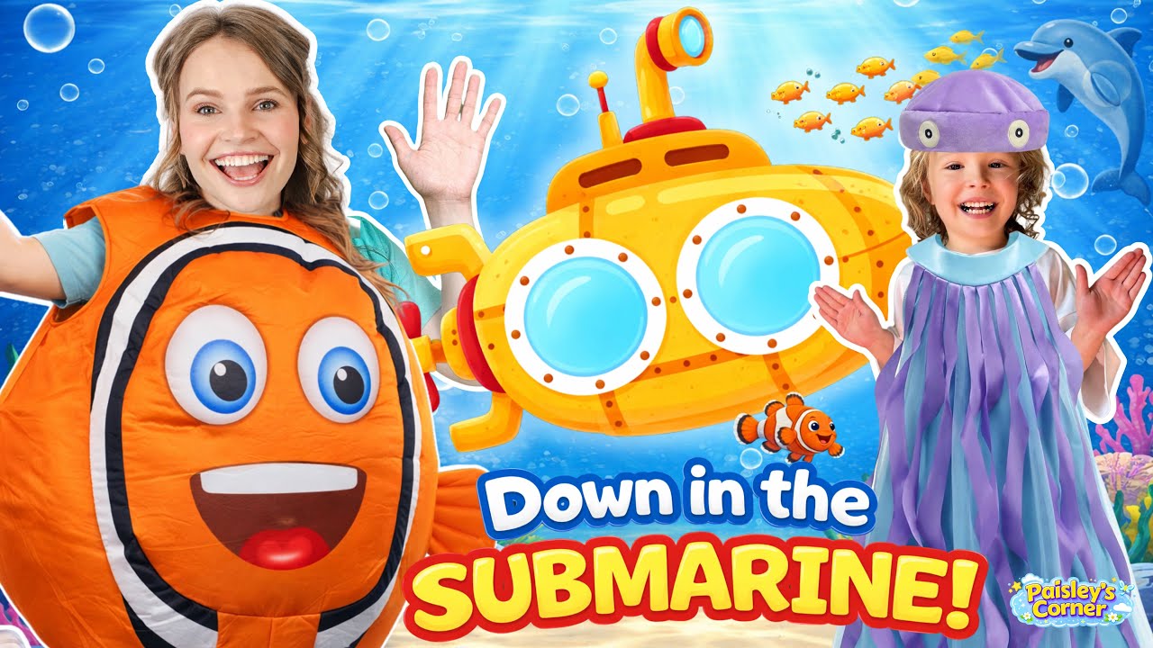 Down in the Submarine Song for Kids with Silly Miss Lily | Kids Songs, Dance & Brain Breaks for Kids