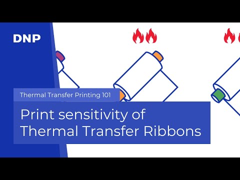 Print sensitivity of Thermal Transfer Ribbons