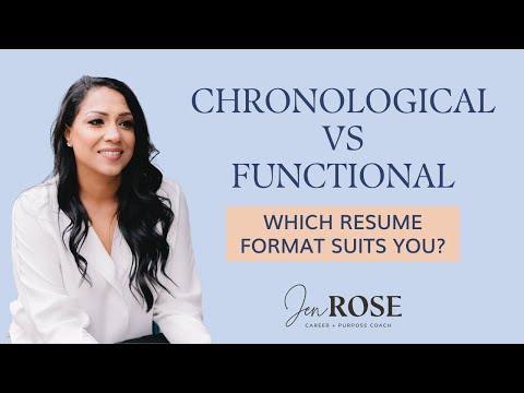 CHRONOLOGICAL VS FUNCTIONAL RESUME