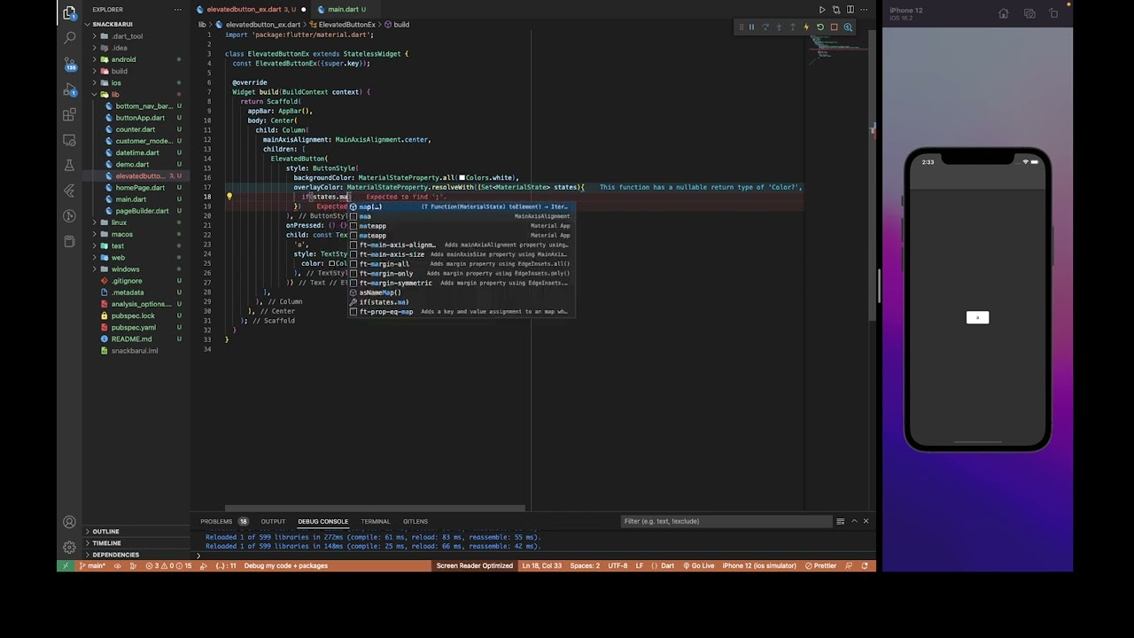 Flutter ElevatedButton ButtonStyle \ ElevatedButton.styleFrom