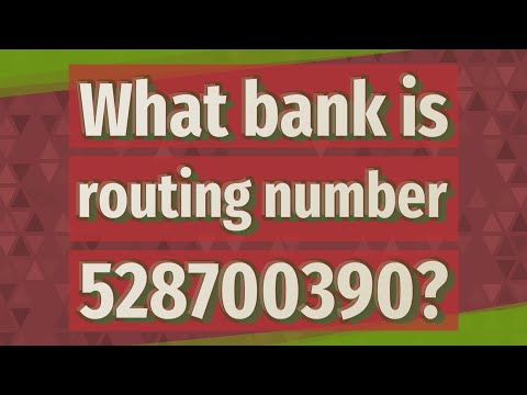 What bank is routing number 528700390?