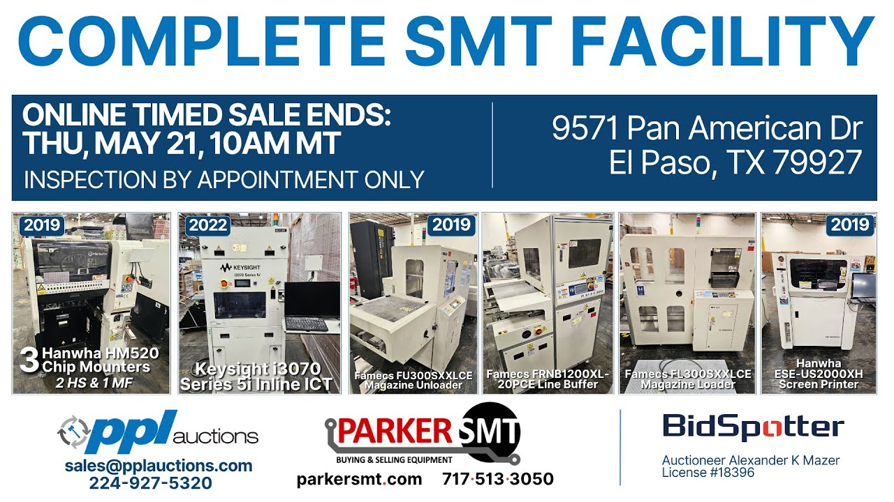 Complete SMT Facility Auction