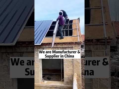 Color steel sheet installation, insulated roofing sheets