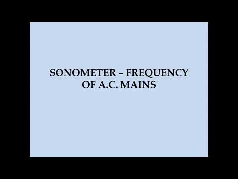 Sonometer - Frequency of A. C. Mains# Allied Physics Practicals# Calculation#