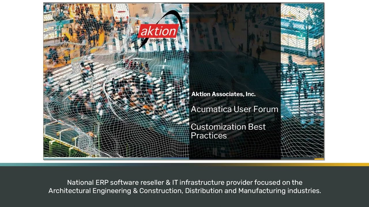 Acumatica User Form: Customization Best Practices