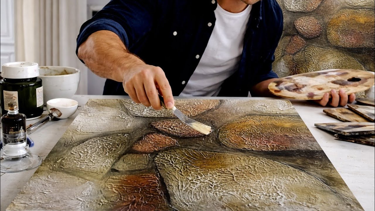 Mastering Textured Art: Creating Stunning Abstract with Acrylic Techniques 