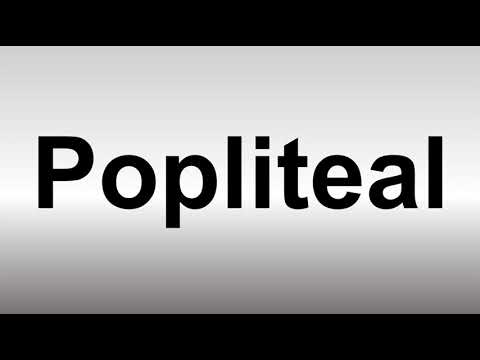 How to Pronounce Popliteal