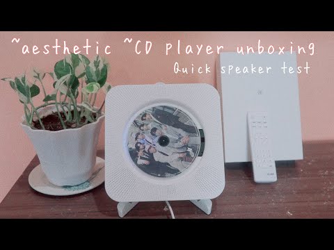 unboxing + quick test WALL- MOUNTED CD PLAYER | AandDventures