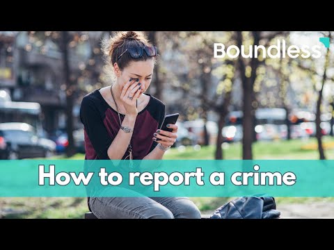How to report a crime