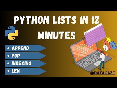 Mastering Python Lists in 12 Minutes : Append, Pop, Index, Len, and Insert Functions Explained!