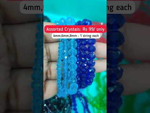 Crystals - Assorted - 4mm, 6mm and 8mm