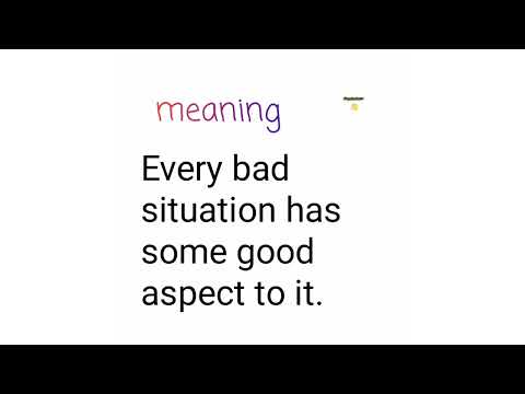 Idiom "Every cloud has a silver lining"| English Conversation| #Sentences #learnenglish #idioms