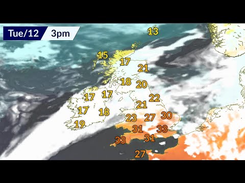 UK and Ireland Heatwave Forecast - July 9, 2022