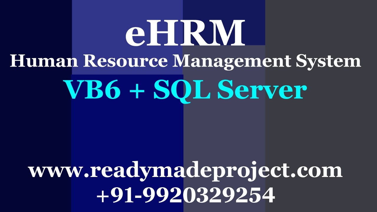Human Resource Management System Project Configuration and Demo by redaymadeproject.com