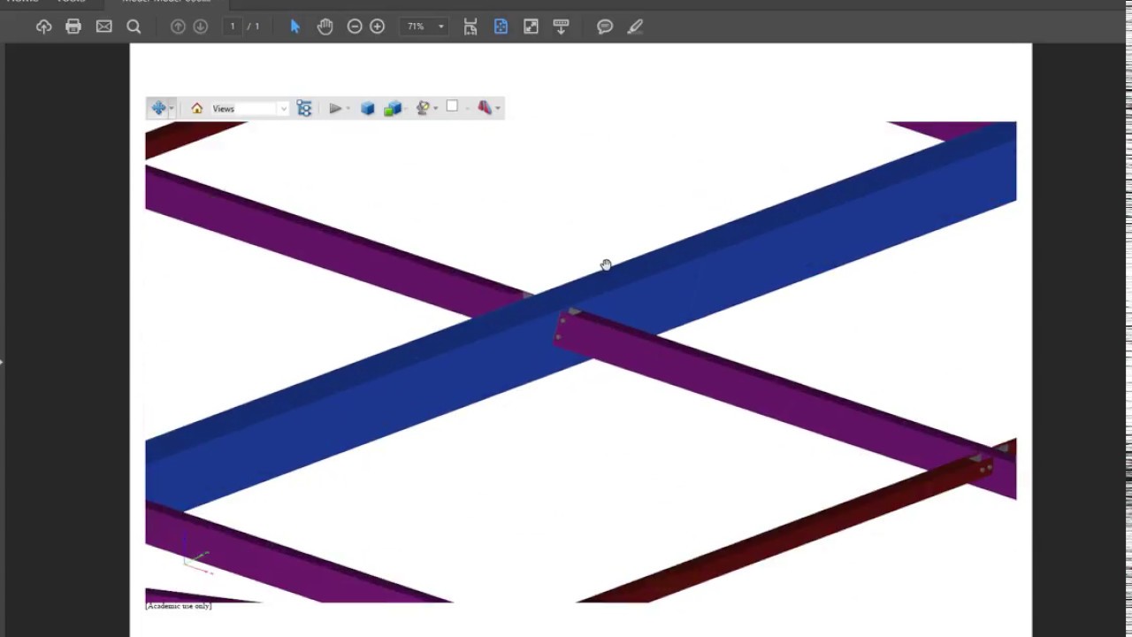 Tekla Structures - make a 3d pdf for your model