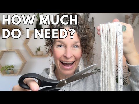 EASIEST way to CALCULATE MACRAME cord lengths!