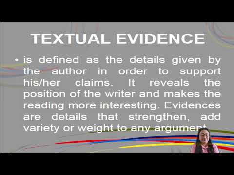 Determining Textual Evidence