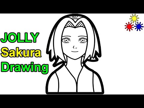 How To Draw Sakura Haruno Easy Drawing Pictures | Jolly Toy Clip Art