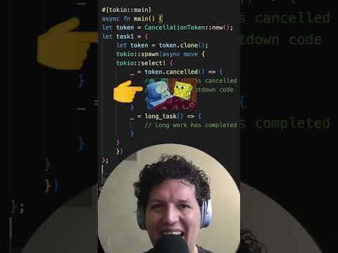Canceling Tokio Tasks is Easy #rustlang #coding #rustprogramming #tokio #async
