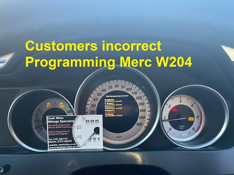 Mercedes W204 Wrong Flash Programming (Mileage Correction) instrument Cluster FIX Repair Adjust