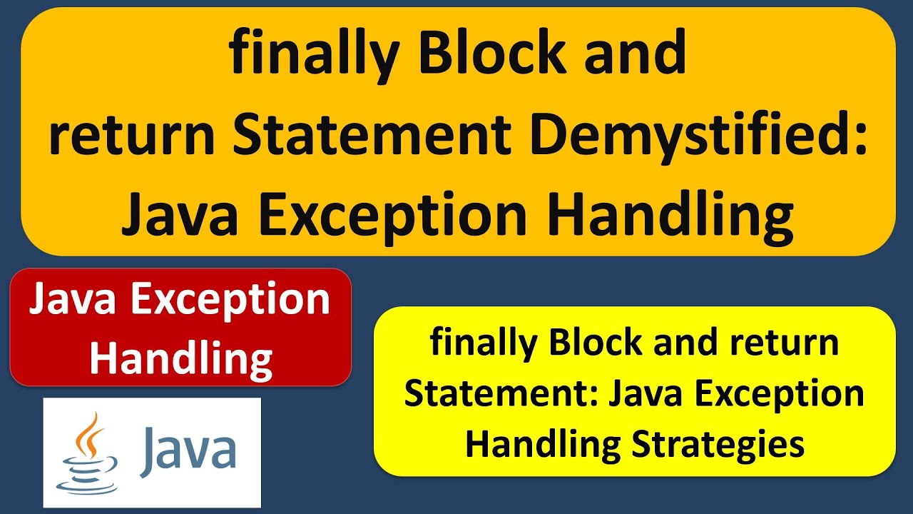 finally Block and return Statement Demystified: Java Exception Handling