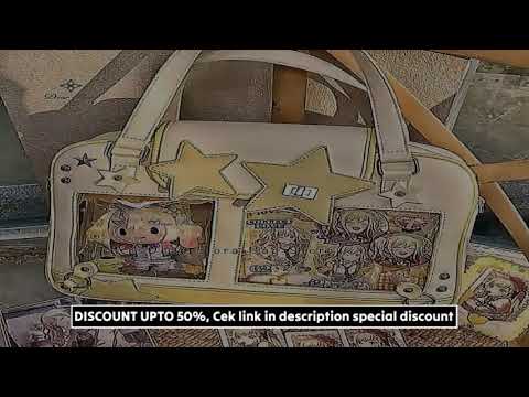 Y2K Trendy Star Ita Bag Lolita Girl Transparent Pocket Fashion Crossbody Bag Women's DIY D