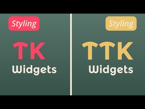 How to Customize a TTK widget vs A TK widget ?