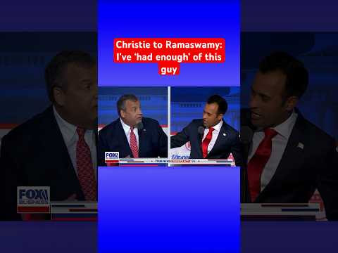 Christie, Ramaswamy spar at the first GOP debate #shorts