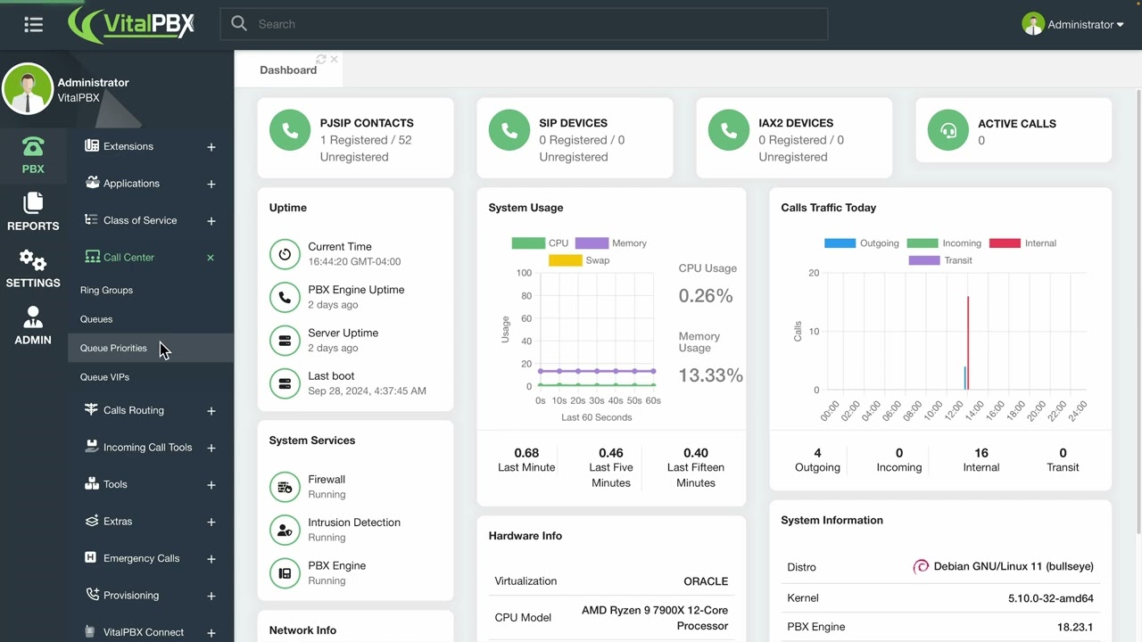 Managing Queue Priorities in VitalPBX