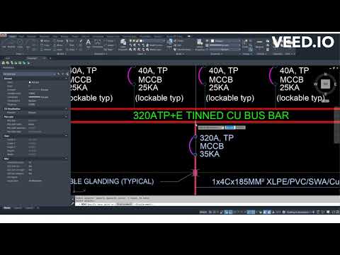 AutoCAD Single Line Diagram for LV Panel