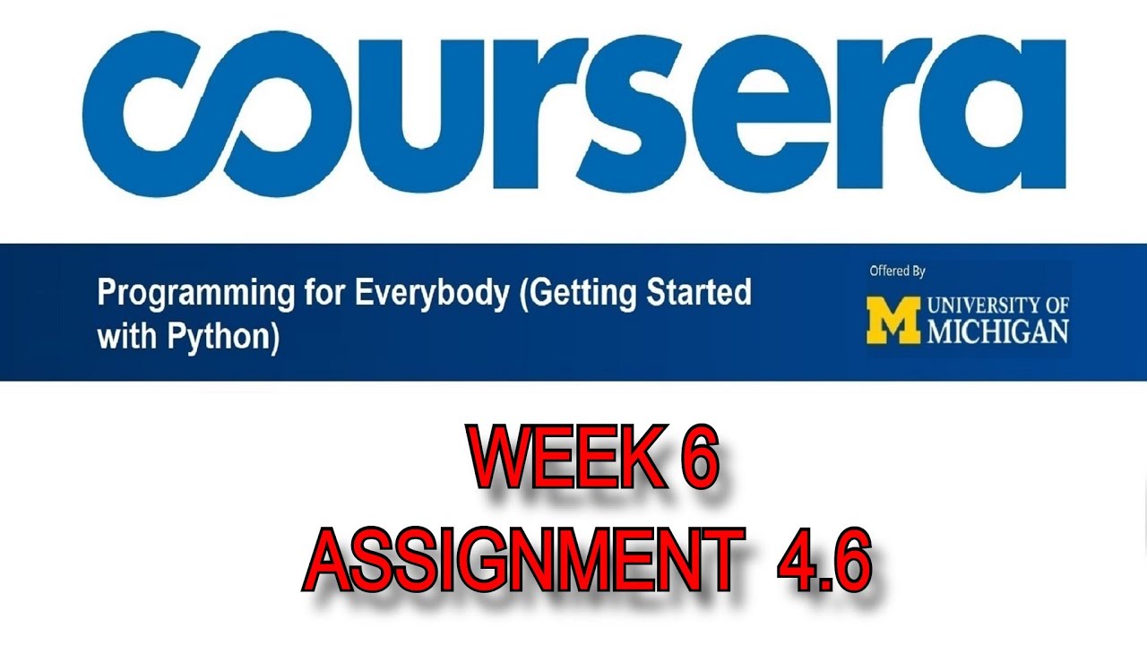 Coursera Python for Everybody EP-11 | Assignment 4.6 Solution (Week 6) | Shoeb Solves