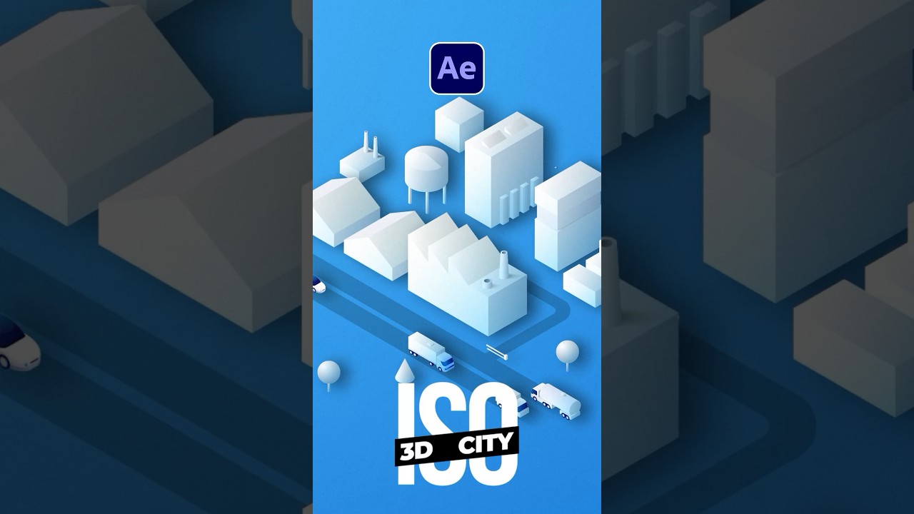 Create Isometric City Animations in After Effects #tutorial