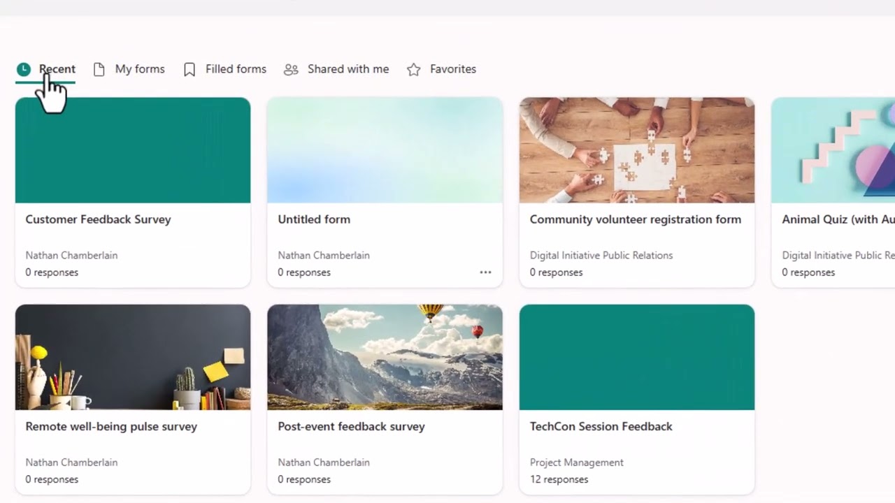 How to delete a form or quiz in Microsoft Forms